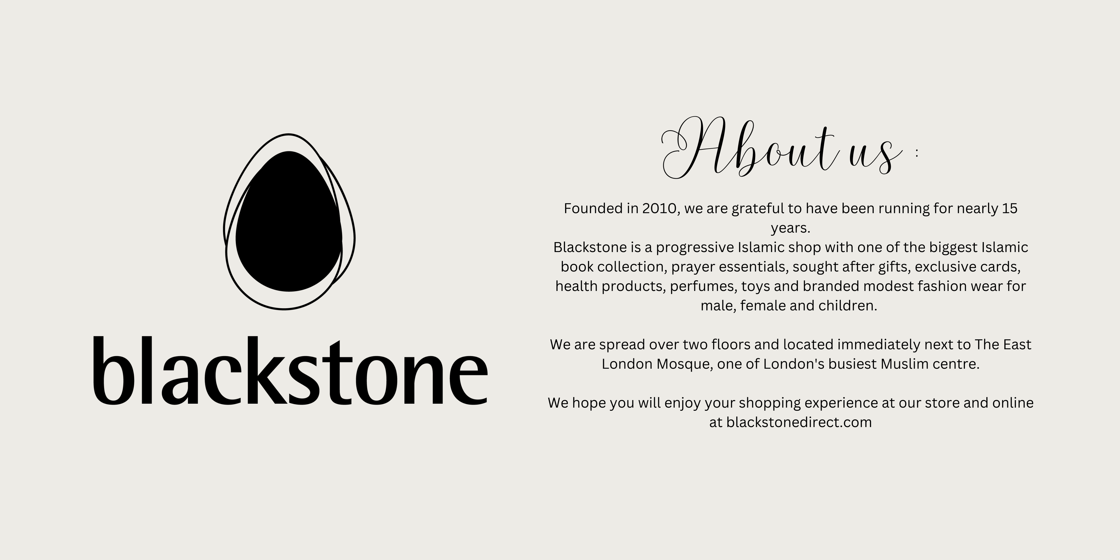 Blackstone - Islamic Lifestyle Shopping, Book, Clothing, Fragrances...